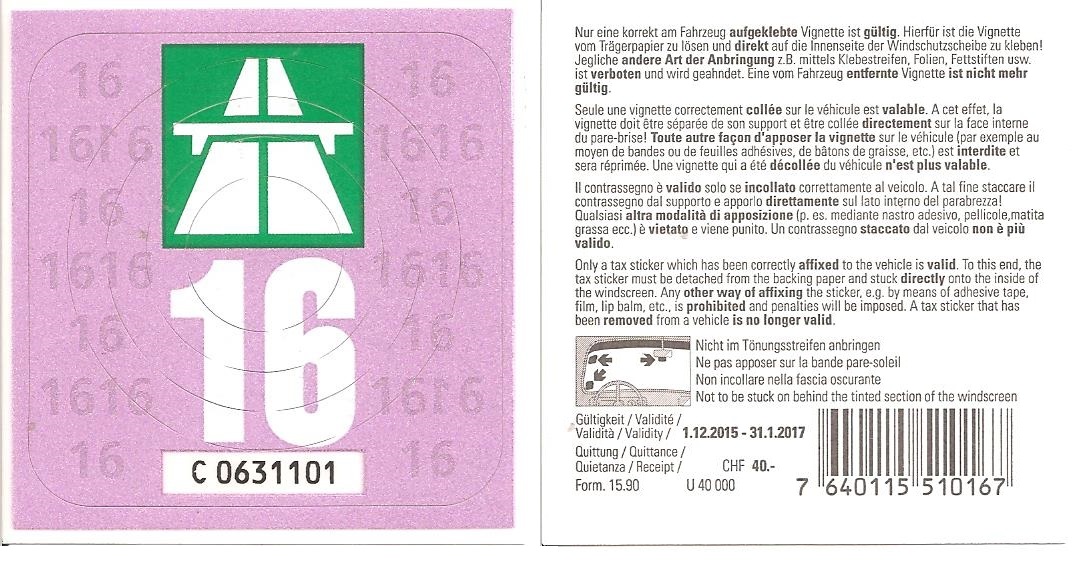 Neu - Autobahn und Parkvignette